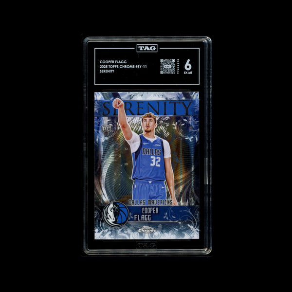 2025 Topps Chrome Cooper Flagg Serenity #SY-11 TAG 6 – Arthur's Cards ...